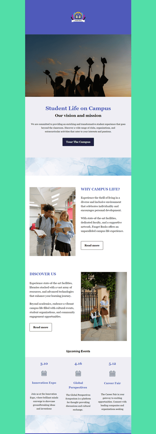 Campus Student Activities Email Template