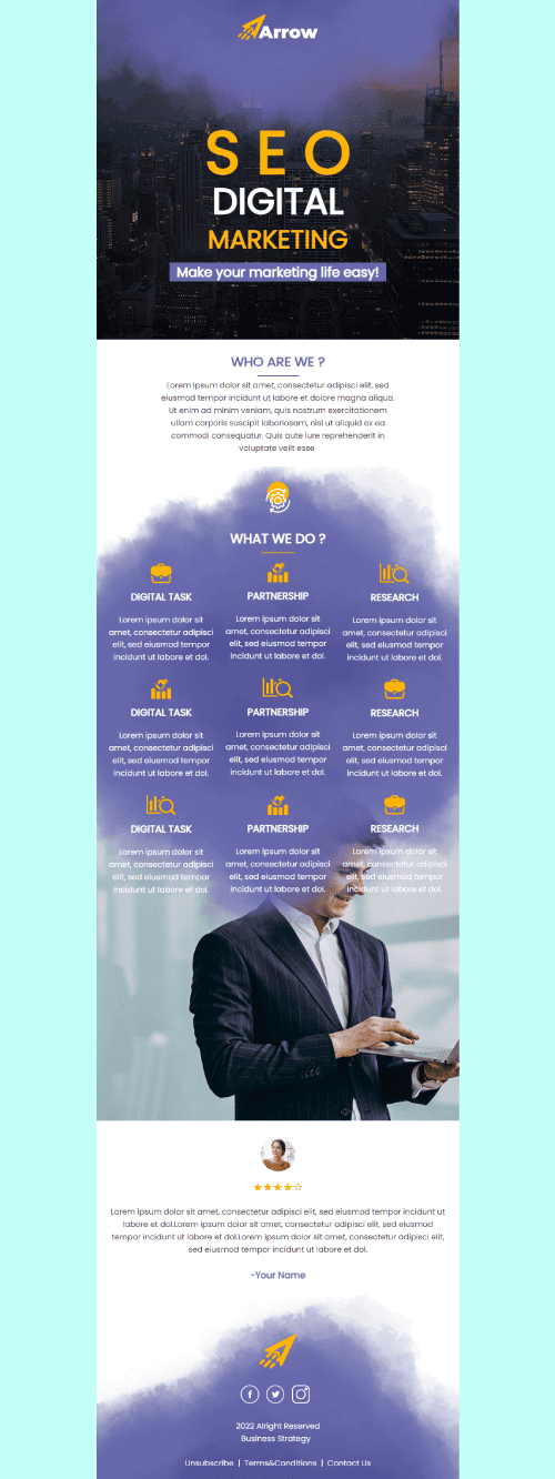 Digital Marketing Agency Promotional Email Template