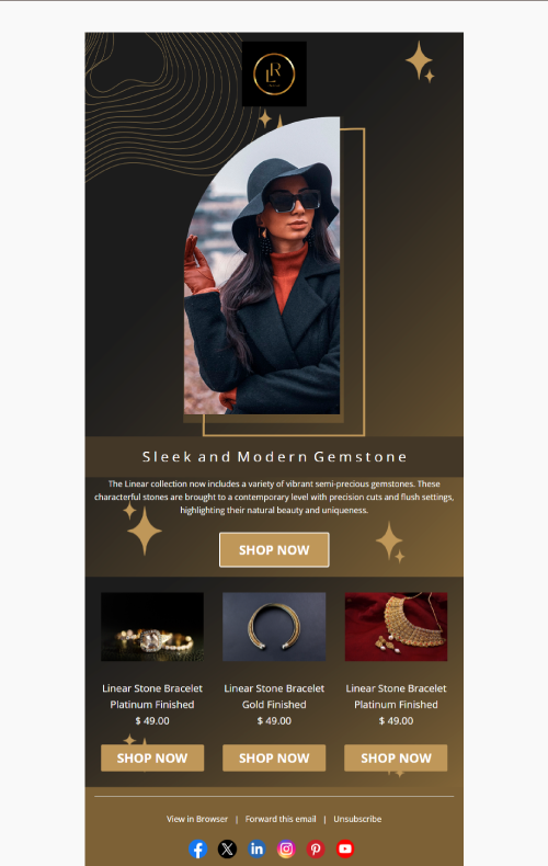 Exclusive Gemstone Collection Sale Email Templates (Free)