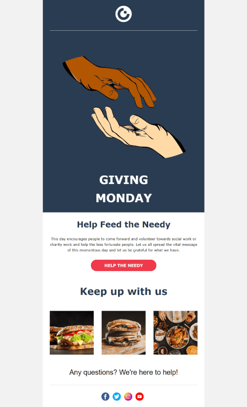 Feed The Needy Email Template