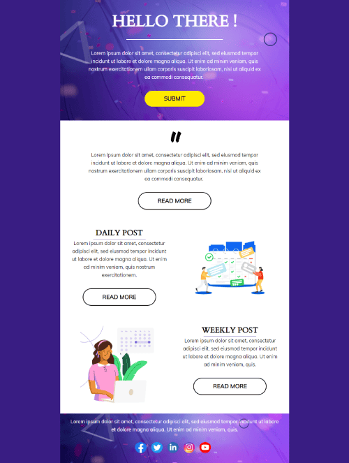 Newsletter Email Template for Tech Companies