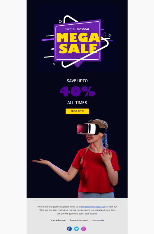 Gadget Sale Email Template for Online Gadget Stores